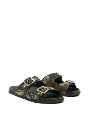 Gucci Gg Supreme Camouflage-print Sandals