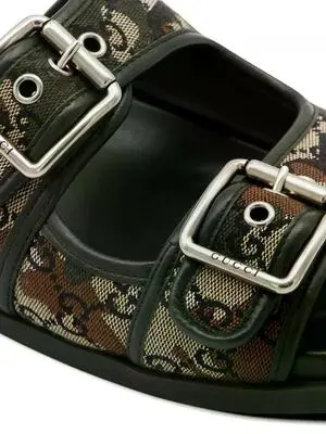 Gucci Gg Supreme Camouflage-print Sandals