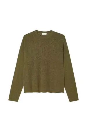 American Vintage Toima Round-neck Cotton Sweater - Green