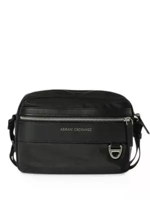 Armani Exchange Logo-plaque Shoulder Bag - Black