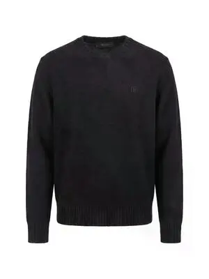Gucci Interlocking G Embroidered Wool Sweater - Black