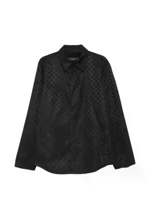 Gucci Gg Supreme Shirt Jacket - Black