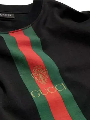 Gucci Cotton Jersey T-shirt With Print - Black