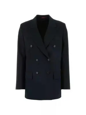 Gucci Double-breasted Wool Blazer - Blue