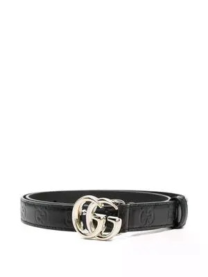 Gucci Gg Marmont-debossed Belt - Black