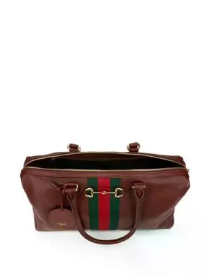 Gucci Large Boston Suede Shoulder Bag