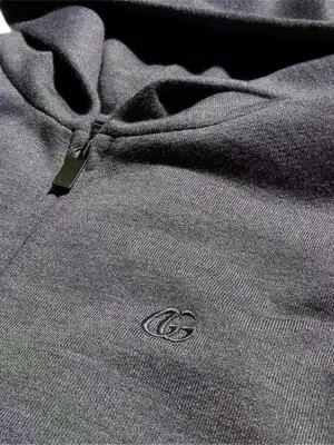 Gucci Cotton-silk Jersey Sweatshirt With Zip