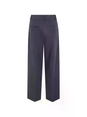 DUNST Pleated Tailored Trousers - Grey