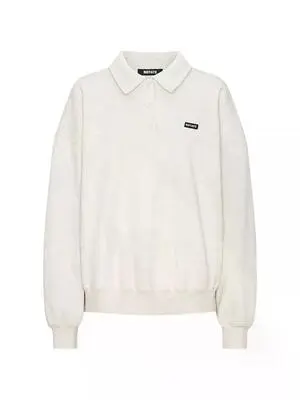 ROTATE BY BIRGER CHRISTENSEN Heavy Sweat Polo White - Neutrals