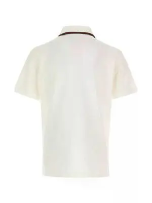 Gucci Web-stripe Piqué Polo Shirt