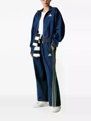 Adidas Stadium Washed Side-stripe Loose Fit Pants - Blue