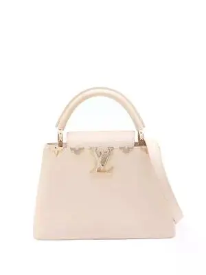 LOUIS VUITTON 2021-2026 Taurillon Capucines Bb Satchel - White