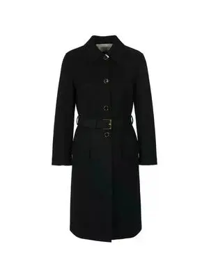 Valentino Garavani Vlogo Belted Coat - Black