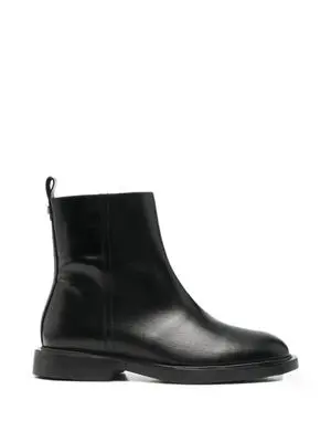 WONDERS Zip-fastening Leather Boots - Black