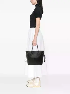 LOUIS VUITTON 2021-2026 Monogram Giant Empreinte Neverfull Mm Tote Bag - Black