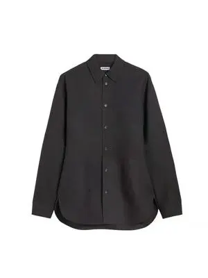 JIL SANDER Wool Twill Shirt - Grey