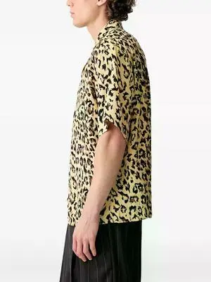 WACKO MARIA Leopard-print Short-sleeve Shirt