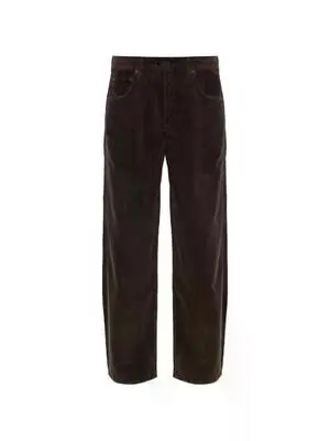AGOLDE Low Curve Corduroy Trousers - Brown