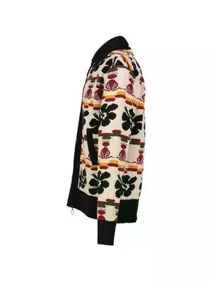 NICHOLAS DALEY Hibiscus Intarsia-knit Cardigan