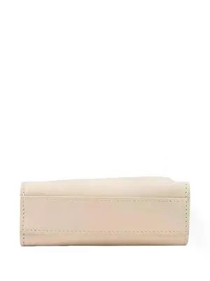 BVLGARI 2010-2026 Mini Embossed Leather Logo Infinitum Satchel