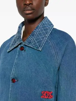 BODE Embroidered Denim Jacket