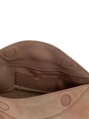 Balmain 64-83 Small Suede Shoulder Bag