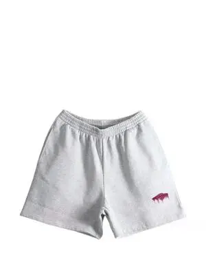 Balenciaga Logo-print Elasticated Shorts - Grey