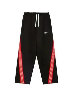 BARROW Logo-patch Side-stripe Track Pants - Black