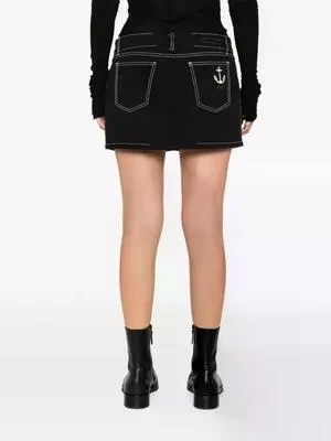 Gucci 2000 Contrast-stitch Mini Skirt