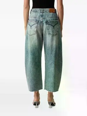 Patrizia Pepe Faded Raw-cut Jeans