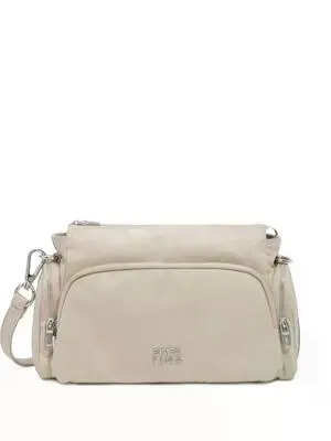 Bimba Y Lola Small Stone Cotton Pocket Bag - Neutrals