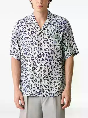 WACKO MARIA Leopard-print Shirt - Grey