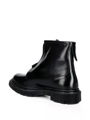 ADIEU PARIS Front-zip Ankle Boots