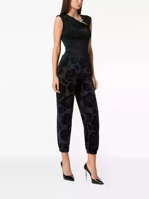 Philipp Plein Jogging Pants Flock Flower Monogram - Grey