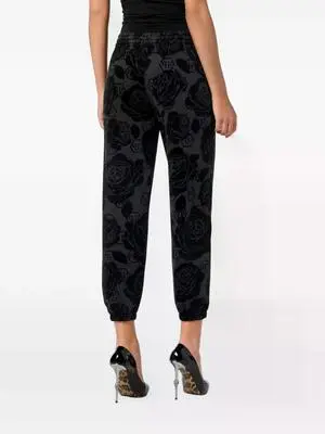 Philipp Plein Jogging Pants Flock Flower Monogram - Grey