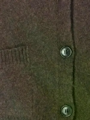 ROBERTO COLLINA V-neck Patch-pocket Cardigan