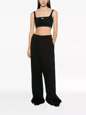 ENTIRE STUDIOS Ribbed-knit Cropped Top
