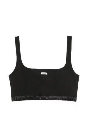 ENTIRE STUDIOS Ribbed-knit Cropped Top