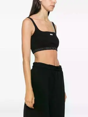 ENTIRE STUDIOS Ribbed-knit Cropped Top