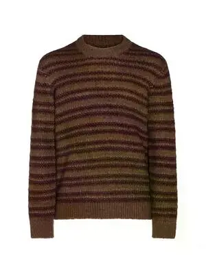 Nn07 Noah Horizontal-stripe Sweater - Brown