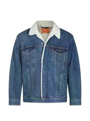 LEVI'S Sherpa-collar Denim Jacket - Blue
