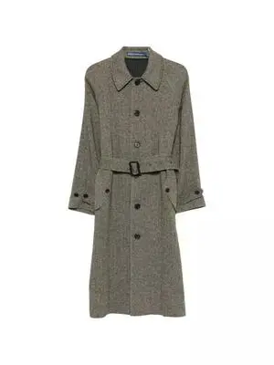 Polo Ralph Lauren Herringbone Belted Coat - Neutrals