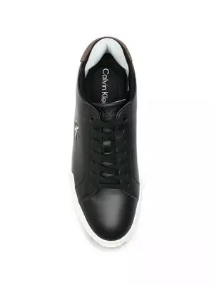 Calvin Klein Chunky Cupsole Logo-plaque Leather Sneakers