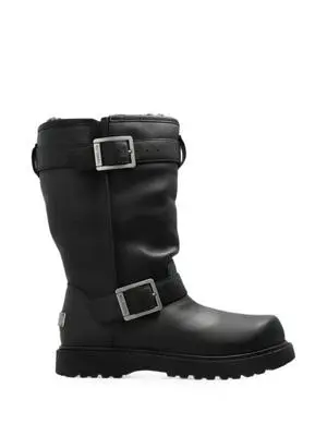 UGG Xwilly Chavarria Buckle-strap Leather Boots - Black