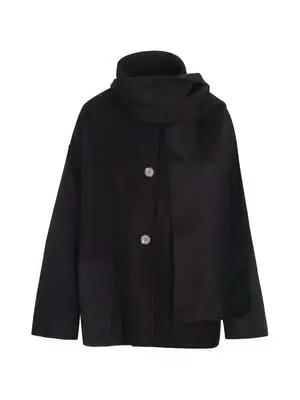JOVONNA Alken 2 Scarf-detail Jacket - Black