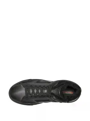 Santoni Shearling-lined High-top Sneakers