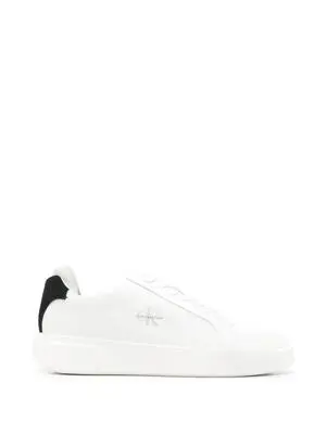 Calvin Klein Chunky Cupsole Logo-print Panelled Sneakers - White