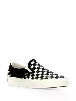 VANS Classic Sequin-embellished Checkerboard Sneakers - Black