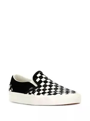 VANS Classic Sequin-embellished Checkerboard Sneakers - Black