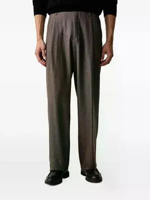 Paul & Shark Pleated Straight-leg Trousers - Grey